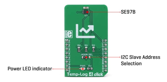 MIKROE-3329 Temp-Log 4 Click - Mikroe | Mouser